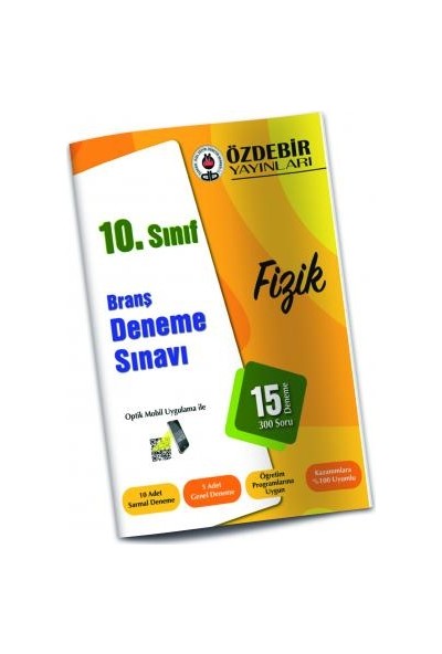 Özde Bir Yayınları 10. Sınıf Fizik Branş Deneme Sınavı