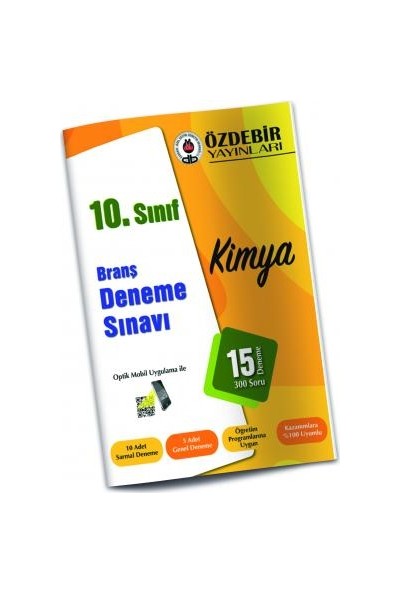 Özde Bir Yayınları 10. Sınıf Kimya Branş Deneme Sınavı Özde Bir Yayınları 10. Sınıf Kimya Branş Deneme Sınavı