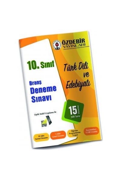 Özde Bir Yayınları 10. Sınıf Türk Dili Ve Edebiyatı Branş Deneme Sınavı