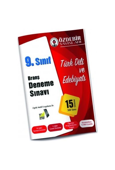 Özde Bir Yayınları 9. Sınıf Türk Dili Ve Edebiyatı Branş Deneme Sınavı