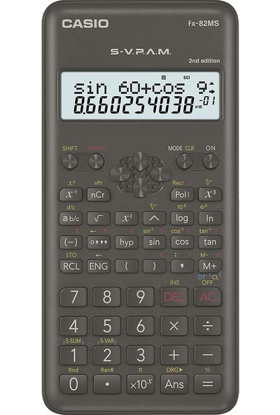 Casio FX-82MS 2. Versiyon 240 Fonksiyon Bilimsel Hesap Makinesi Casio FX-82MS 2. Versiyon 240 Fonksiyon Bilimsel Hesap Makinesi