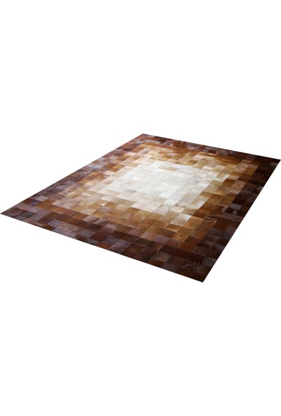 Tappeto Nostalji Deri Halı Kahve Degrade 80 x 150 cm
