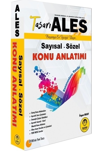 Tasarı ALES Hazırlık Sayısal-Sözel Konu Anlatımı Tasarı ALES Hazırlık Sayısal-Sözel Konu Anlatımı
