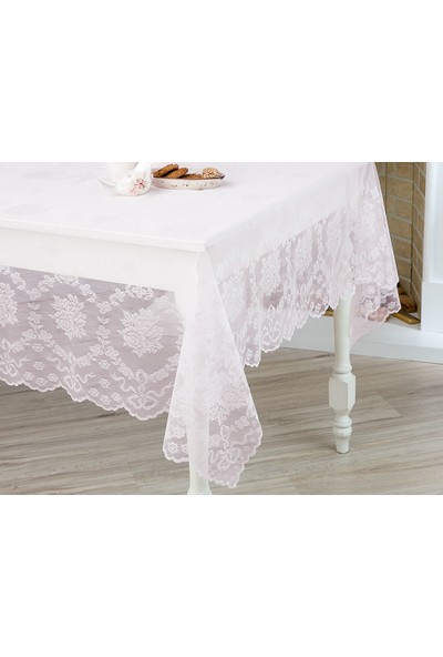 English Home Rose Branch Örme Masa Örtüsü 150x150 Cm Açık Pembe English Home Rose Branch Örme Masa Örtüsü 150x150 Cm Açık Pembe