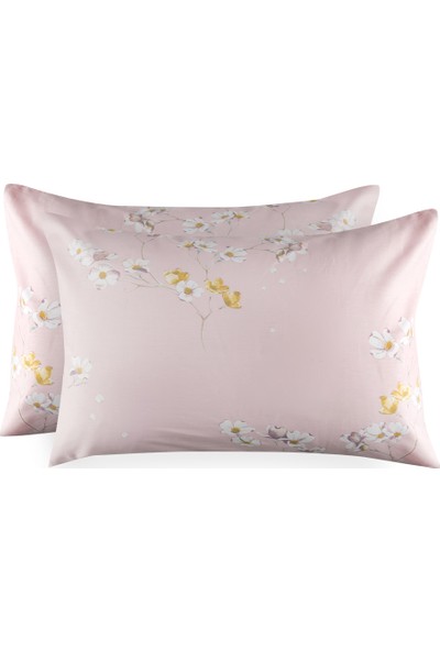 English Home Pure Fleur Pamuk Saten 2'li Yastık Kılıfı 50x70 Cm Pembe English Home Pure Fleur Pamuk Saten 2'li Yastık Kılıfı 50x70 Cm Pembe