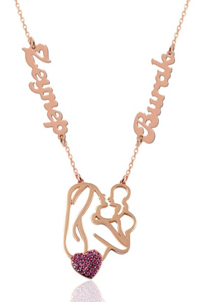 Nayino Takı Kişiye Özel Isimli Anne Bebek Gümüş Kolye Nayino Takı Kişiye Özel Isimli Anne Bebek Gümüş Kolye