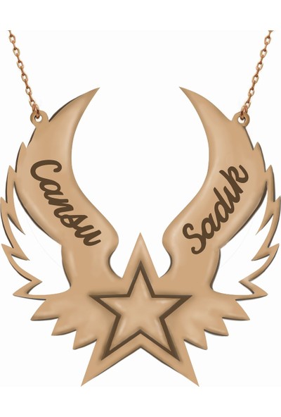 Nayino Takı Isimli Tarihli Kişiye Özel Aşkın Kanatları Rose Gümüş Kolye Nayino Takı Isimli Tarihli Kişiye Özel Aşkın Kanatları Rose Gümüş Kolye