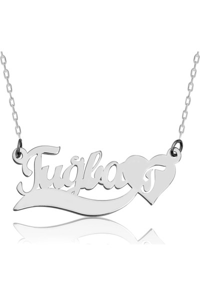 Nayino Takı Isimli ve Harfli Kişiye Özel Gümüş Kolye