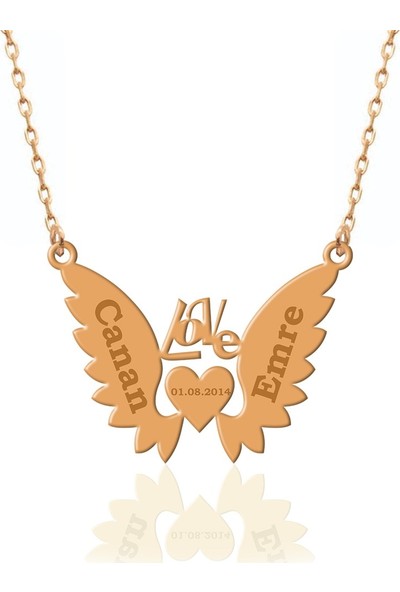 Nayino Takı Kişiye Özel Isimli Sevgili Rose Gümüş Kolye Nayino Takı Kişiye Özel Isimli Sevgili Rose Gümüş Kolye