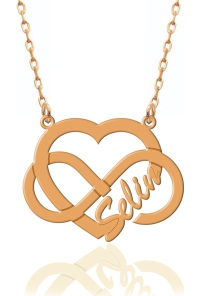 Nayino Takı Kişiye Özel Isimli Kalpli Sonsuzluk Rose Gümüş Kolye Nayino Takı Kişiye Özel Isimli Kalpli Sonsuzluk Rose Gümüş Kolye