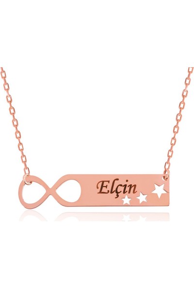Nayino Takı Isimli Sonsuzluk Kişiye Özel Gümüş Kolye