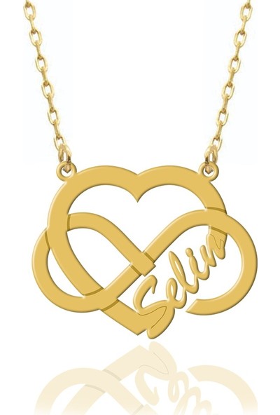Nayino Takı Kişiye Özel Isimli Kalpli Sonsuzluk Gümüş Kolye Nayino Takı Kişiye Özel Isimli Kalpli Sonsuzluk Gümüş Kolye