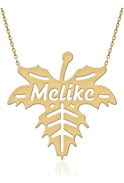 Nayino Takı Kişiye Özel Isimli Çınar Yaprağı Gümüş Kolye Nayino Takı Kişiye Özel Isimli Çınar Yaprağı Gümüş Kolye