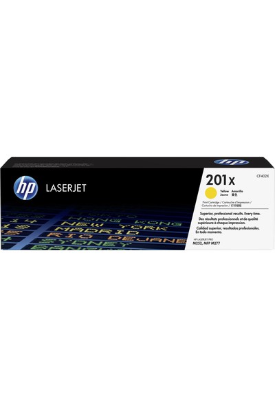 HP Cf402X Sarı 2300 Sayfa Toner 201X