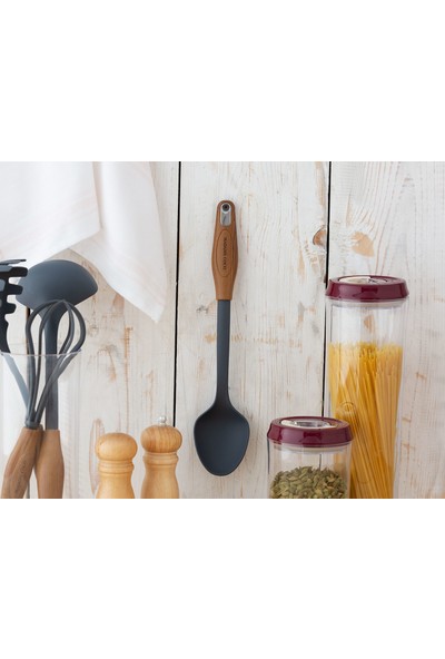 Madame Coco Woody Kaşık Kepçe - Antrasit