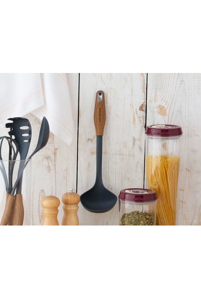 Madame Coco Woody Kepçe - Antrasit