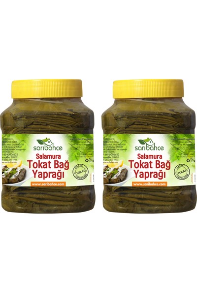 Sarıbahçe Tokat Asma Yaprağı 5 kg 2'li Paket Sarıbahçe Tokat Asma Yaprağı 5 kg 2'li Paket