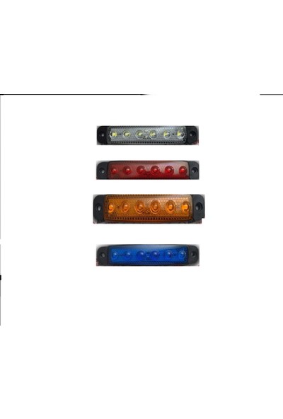 Parmak LED Lamba 6 Ledli 12-24 Uyumlu Ar Oto Aksesuar