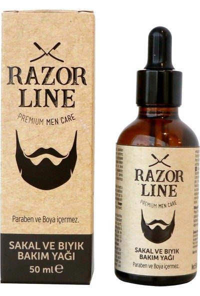 Razorline Sakal ve Bıyık Bakım Yağı 50 ml Razorline Sakal ve Bıyık Bakım Yağı 50 ml