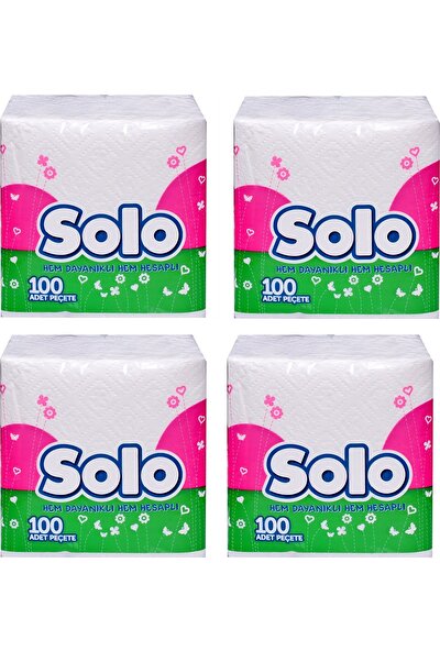 Solo Peçete 100 'lü 30 X 30 cm 4 Paket