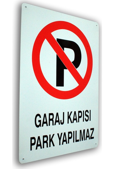 PassPano Metal Iş Güvenliği Levha GARAJ KAPISI PARK YAPILMAZ 25,5 x 36 cm PassPano Metal Iş Güvenliği Levha GARAJ KAPISI PARK YAPILMAZ 25,5 x 36 cm