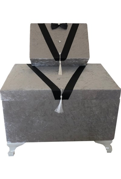 Duru Çeyiz Sandıkları Damat Çeyiz Sandığı Gri