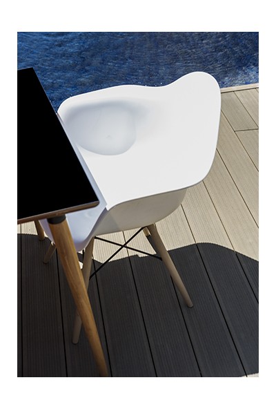 Dorcia Home Kolçaklı Beyaz Eames Sandalye Cafe Balkon Mutfak Sandalyesi Dorcia Home Kolçaklı Beyaz Eames Sandalye Cafe Balkon Mutfak Sandalyesi