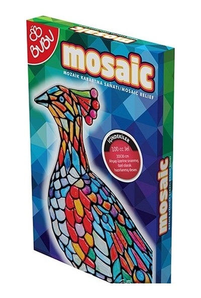 Bu-Bu Jel Mozaik Seti 20x30 cm Kuş