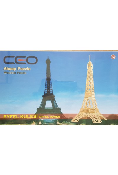 Ceo 3D Ahşap Puzzle Eiffel Kulesi