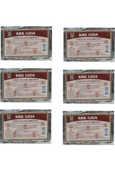 Krk Gıda Boyası 6 Adet Kahverengi 6x9 Gr. Krk Gıda Boyası 6 Adet Kahverengi 6x9 Gr.