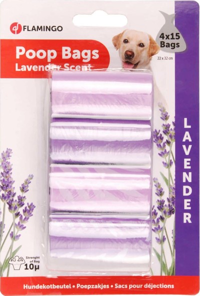 Flamingo Köpek Tuvalet Poşeti Lavanta 4 x 15 Adet Flamingo Köpek Tuvalet Poşeti Lavanta 4 x 15 Adet