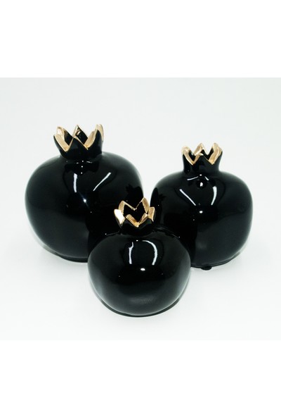 Decorandmore 3'lü Nar Seti Siyah Decorandmore 3'lü Nar Seti Siyah