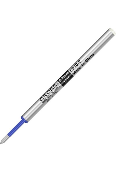 Cross 8910-2 Slim Roller için ince Jel Roller Refill Mavi