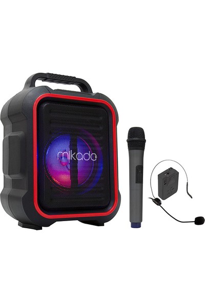 Mikado MD-116BT 15W 2 Adet Kablosuz El+Baş-Ense Mikrofonlu Usb/sd Bluetoothlu Toplantı Anfisi Mikado MD-116BT 15W 2 Adet Kablosuz El+Baş-Ense Mikrofonlu Usb/sd Bluetoothlu Toplantı Anfisi