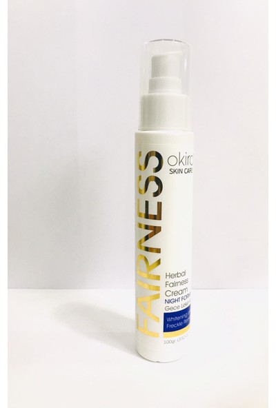 Okiro Gece Leke Kremi Herbal Fairness Night Cream 100GR Herbal Fairness Cream Night Formula Okiro Gece Leke Kremi Herbal Fairness Night Cream 100GR Herbal Fairness Cream Night Formula