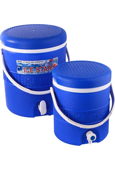 Menzir 2li Set Musluklu Piknik Termosu Su Termosu Sahil Termosu