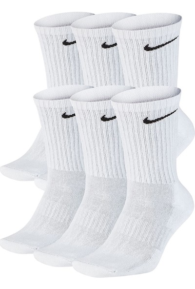 Nike SX7666-100 Everyday Cush Crew 6lı Çorap Seti Nike SX7666-100 Everyday Cush Crew 6lı Çorap Seti