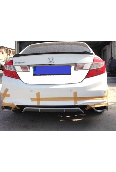 Güneşli Garaj Honda Cvici Fb7 Egzoz Görünümlü Difüzör (Plastik)