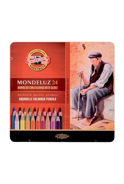 Koh-i-Noor Mondeluz Aquarell Sulu Boya Kalemi 24 Renk Metal Kutu Koh-i-Noor Mondeluz Aquarell Sulu Boya Kalemi 24 Renk Metal Kutu