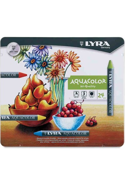 Lyra Aquacolor Sulandırılabilir Pastel Boya 24 Renk