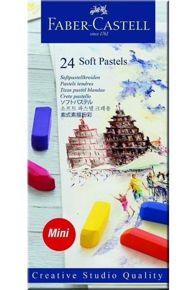 Faber-Castell Creative Studio Toz (Soft) Pastel Boya 24 Renk Yarım Boy Faber-Castell Creative Studio Toz (Soft) Pastel Boya 24 Renk Yarım Boy