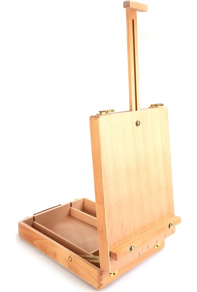 Ahşap Çantalı Şövale 35X27X8 cm (Sanat Kutusu)