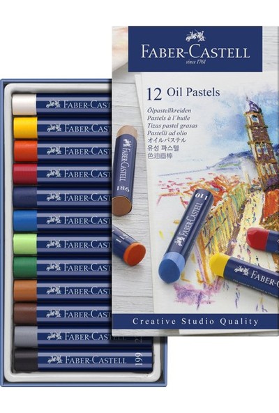 Faber-Castell Creative Studio Yağlı Pastel Boya 12 Renk Faber-Castell Creative Studio Yağlı Pastel Boya 12 Renk