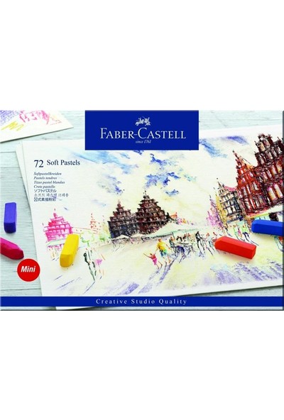 Faber-Castell Creative Studio Toz (Soft) Pastel Boya 72 Renk Yarım Boy Faber-Castell Creative Studio Toz (Soft) Pastel Boya 72 Renk Yarım Boy