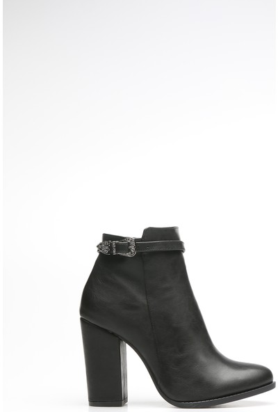 Rovigo Plus Siyah Cilt Kadın Bot