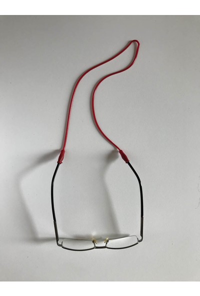 Shrek Gözlük Ipi Silikon Tekli Kırmızı