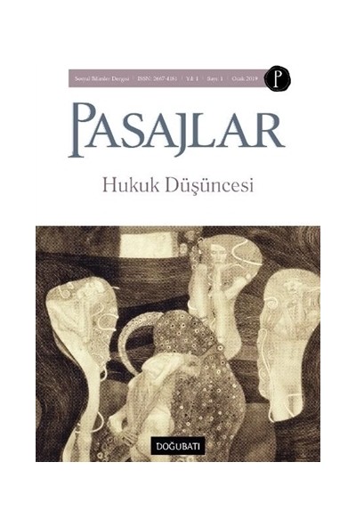 Pasajlar Sosyal Bilimler Dergisi Sayı: 1 Ocak 2019 Pasajlar Sosyal Bilimler Dergisi Sayı: 1 Ocak 2019