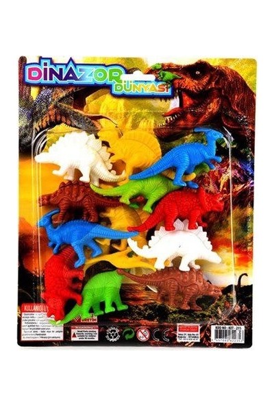 Kette Plastik Kartela 12'li Dinazor Seti