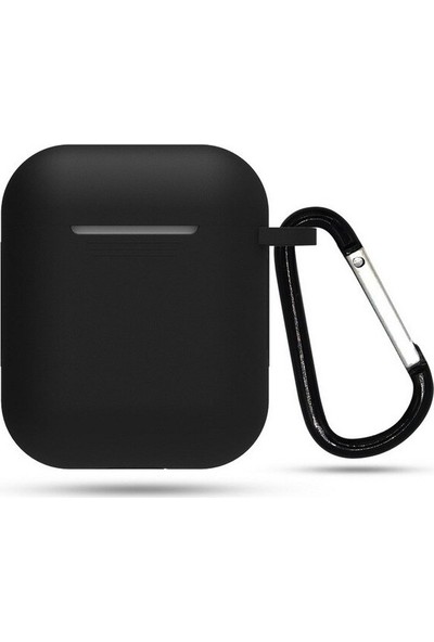 MobyGo Apple Airpods Silikon Kılıf - Siyah