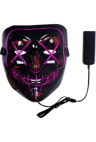 Sevfe LED Işıklı Yanıp Sönen Renkli Maske